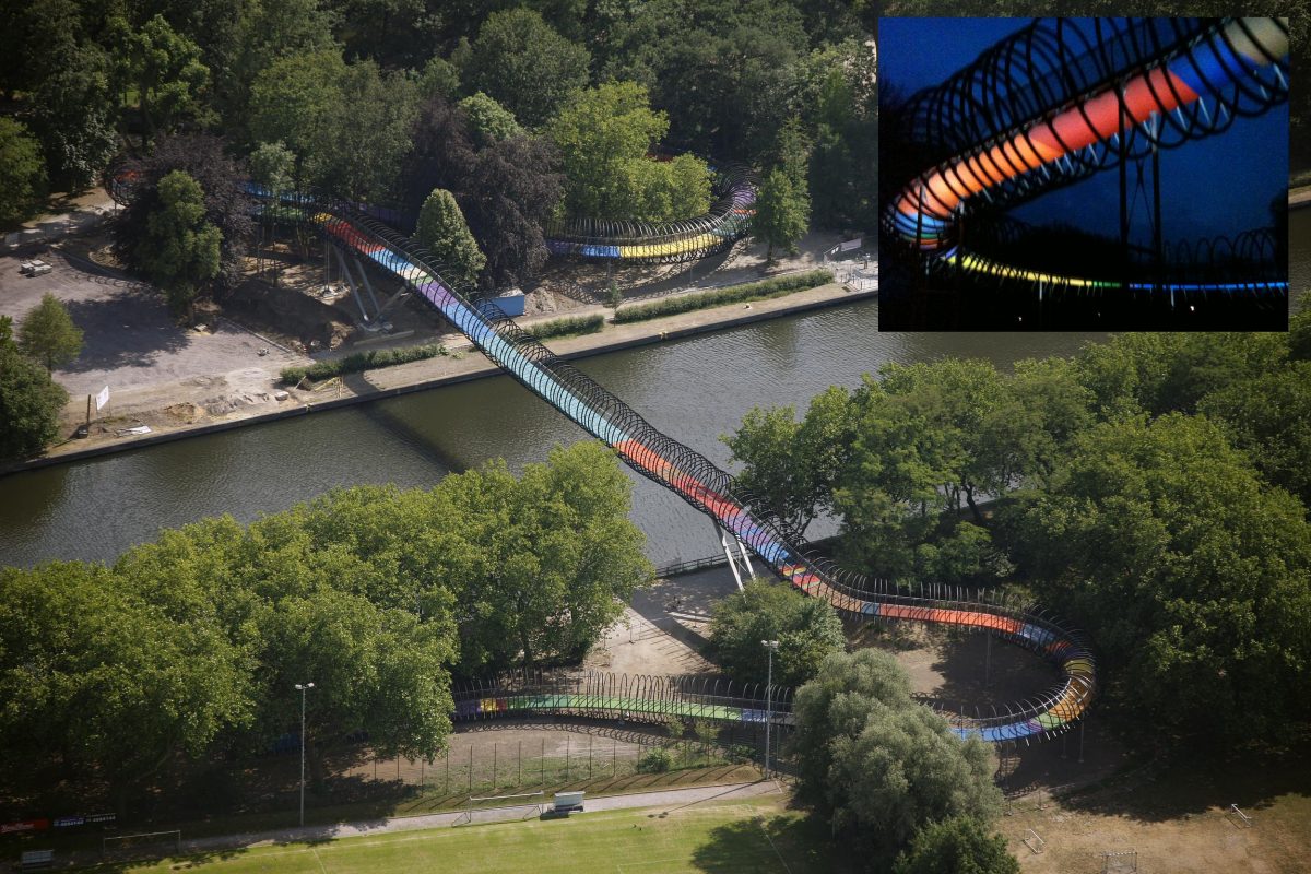 Slinky Springs to Fame Brücke – Oberhausen Kaisergarten – Stahlbau ...