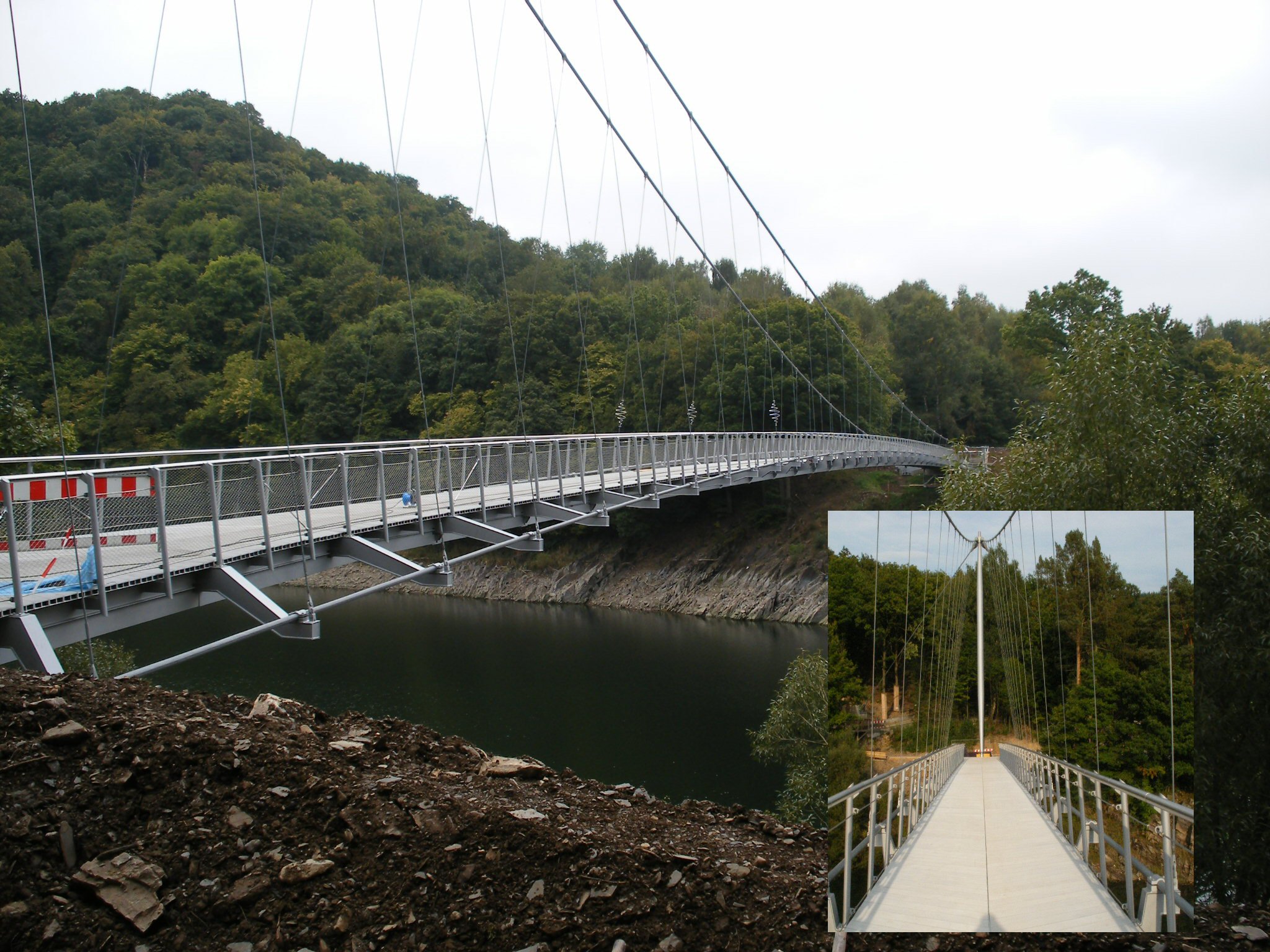 Victor-Neels-Brücke – Hängebrücke über den Urftsee – Stahlbau Raulf GmbH